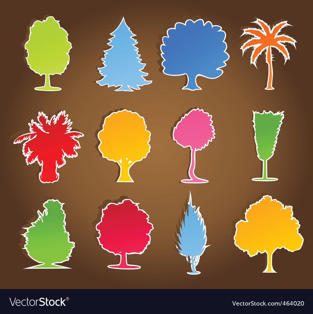 Trees icon4 Royalty Free Vector Image - VectorStock