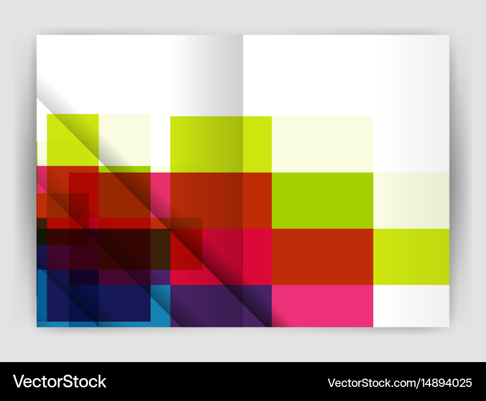 Square design corporate business flyer Royalty Free Vector