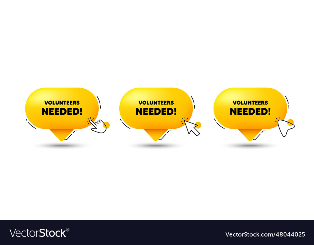 Volunteers needed symbol volunteering service Vector Image Volunteers needed symbol volunteering service Vector Image