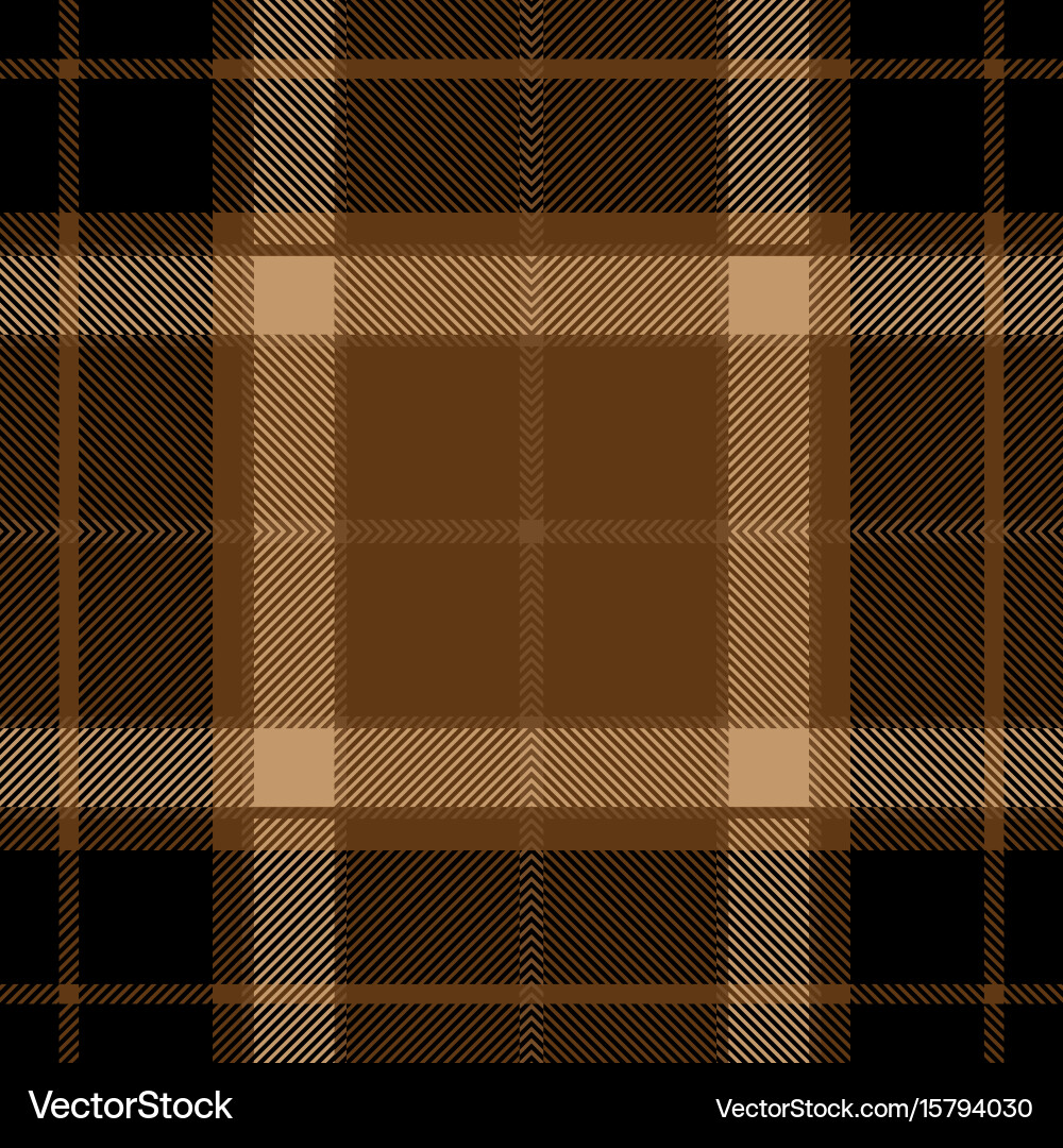 Brown tartan plaid seamless pattern Royalty Free Vector