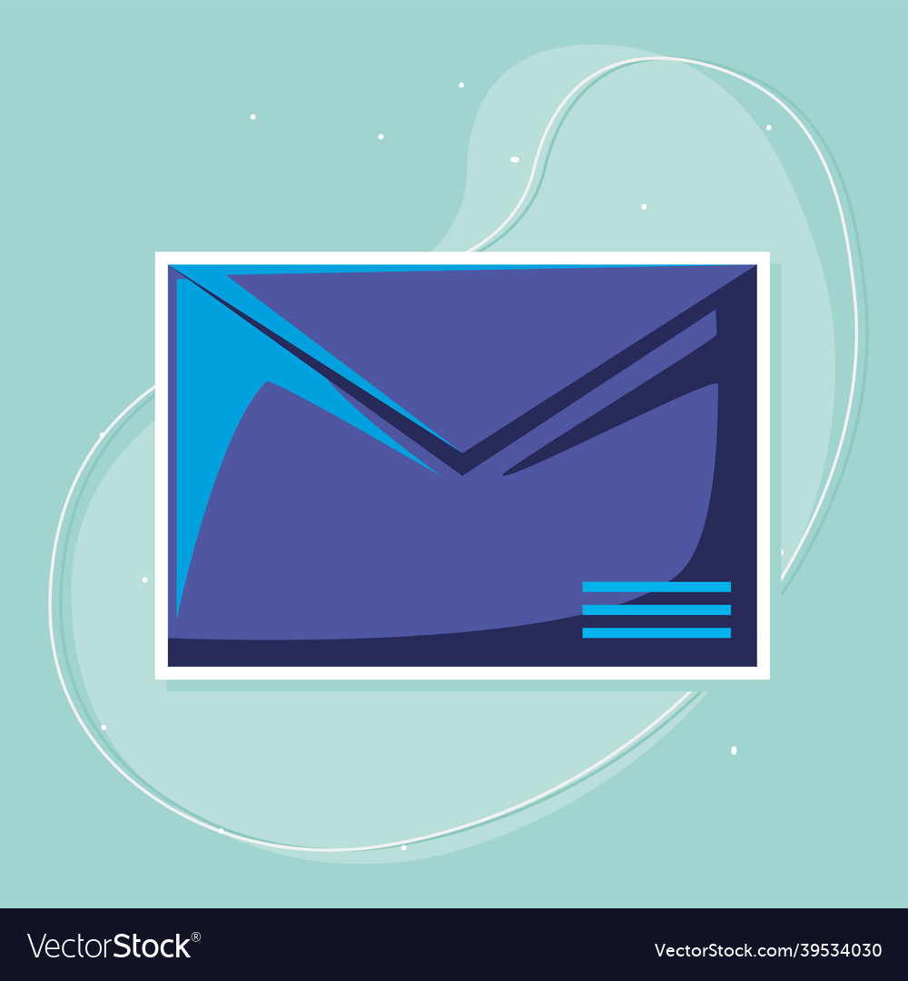 Envelope mail message Royalty Free Vector Image