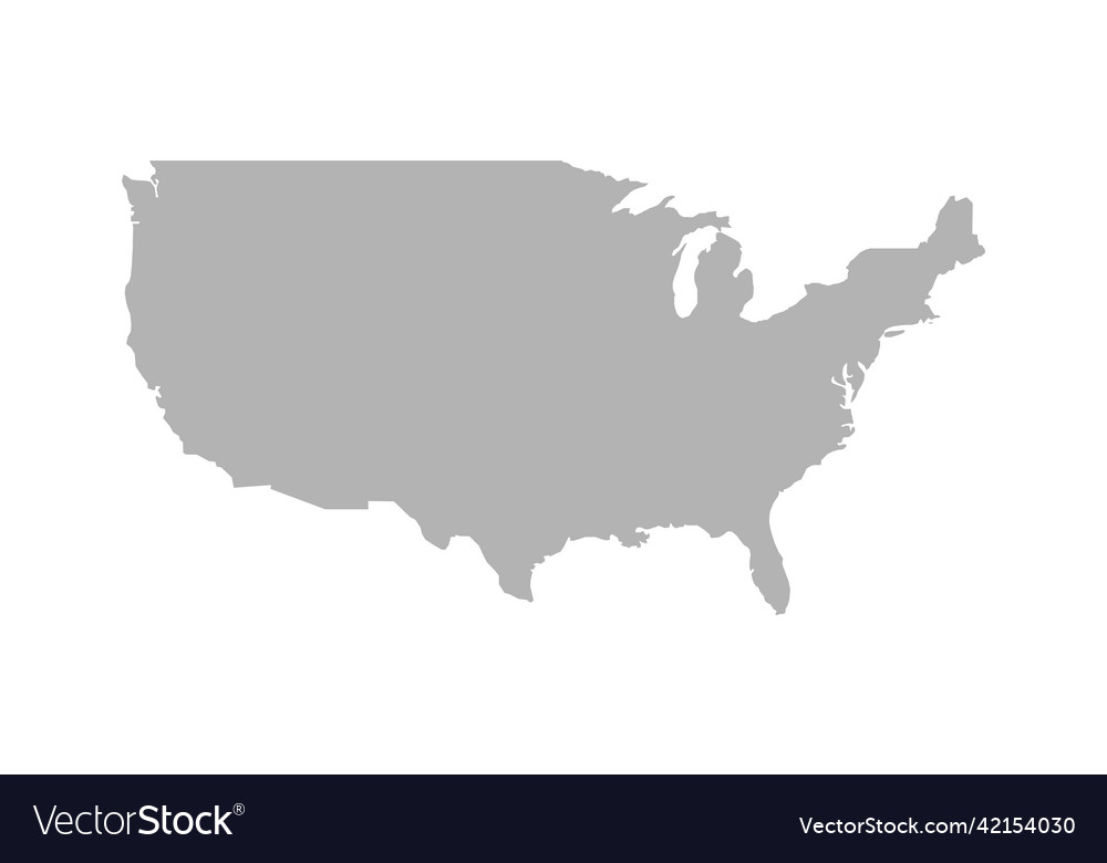 Map of the united states america Royalty Free Vector Image