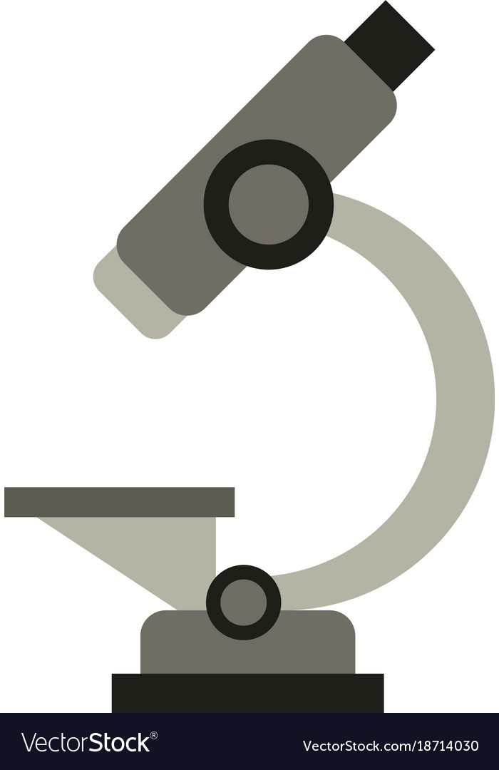 Microscope lab tool Royalty Free Vector Image - VectorStock