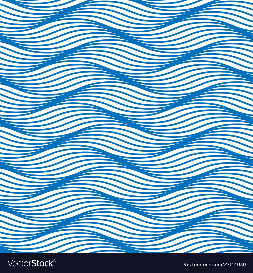 Seamless wave Royalty Free Vector Image - VectorStock