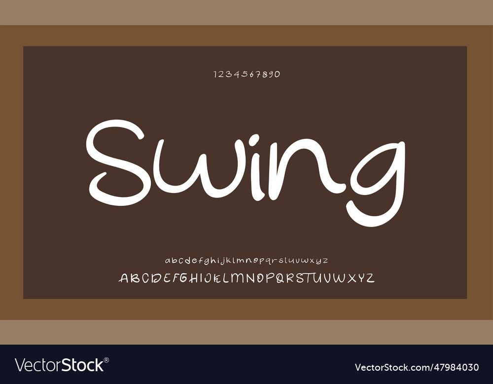 Swing Label Font at Juan Frost blog