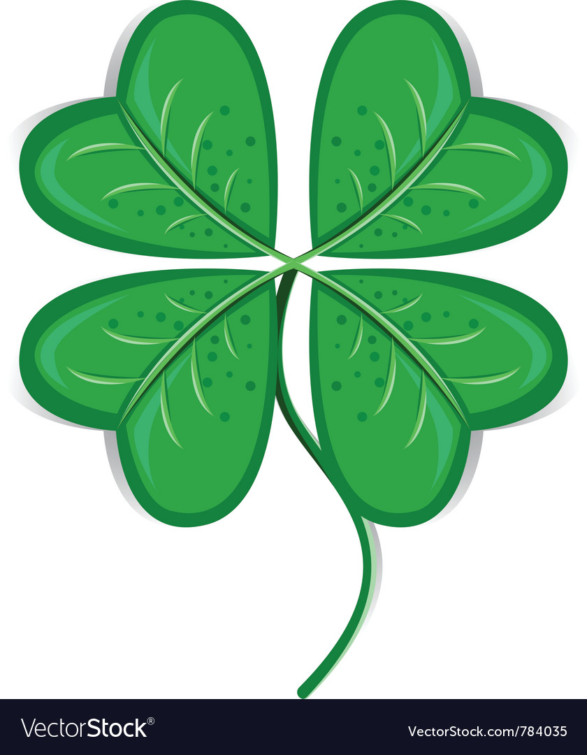 Clover leaf Royalty Free Vector Image - VectorStock