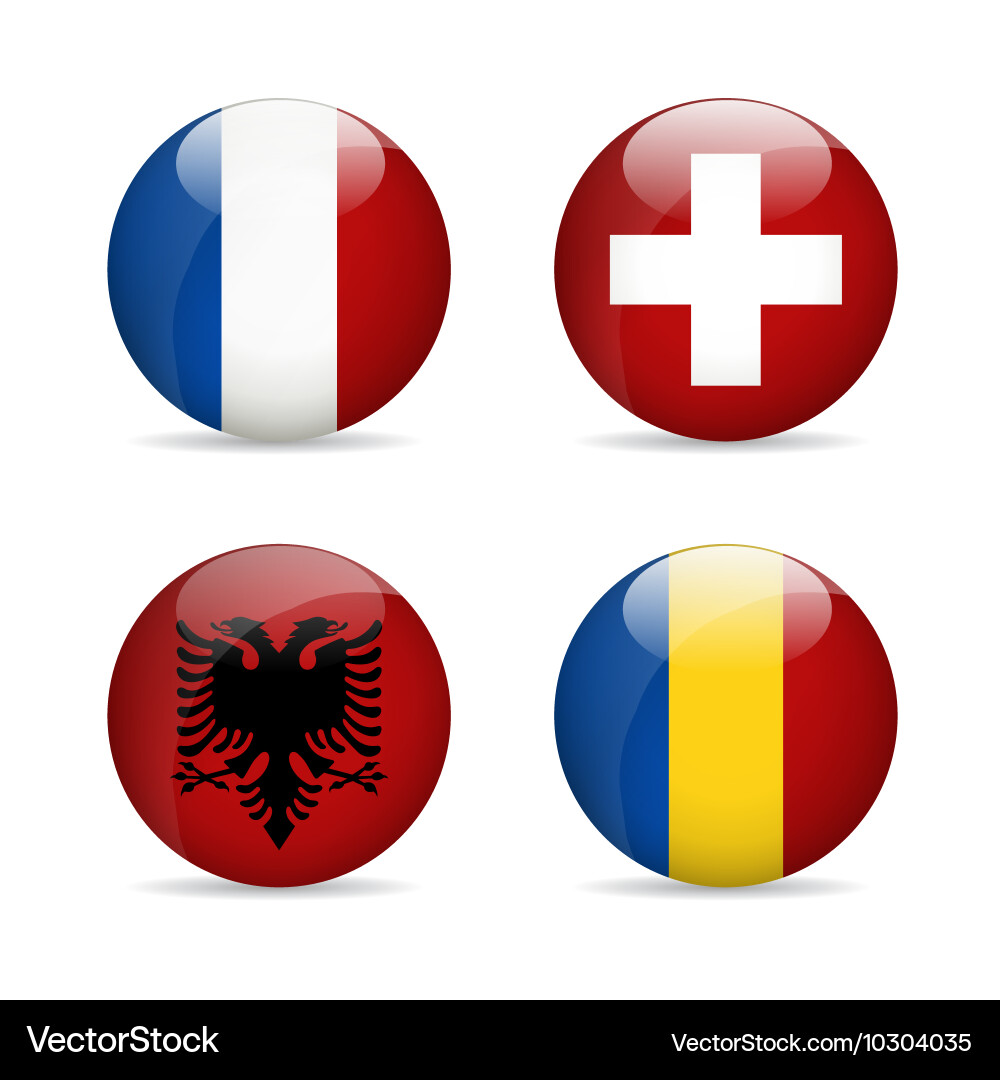 Flags of europe Royalty Free Vector Image - VectorStock