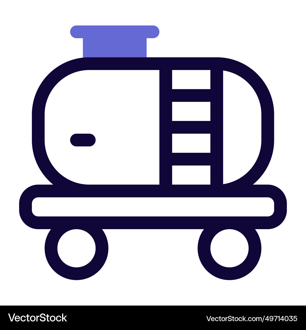 Mobile tank for liquid transportation on rails Vector Image