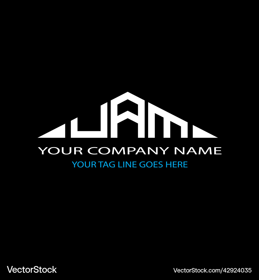 Uam letter logo creative design with graphic Vector Image