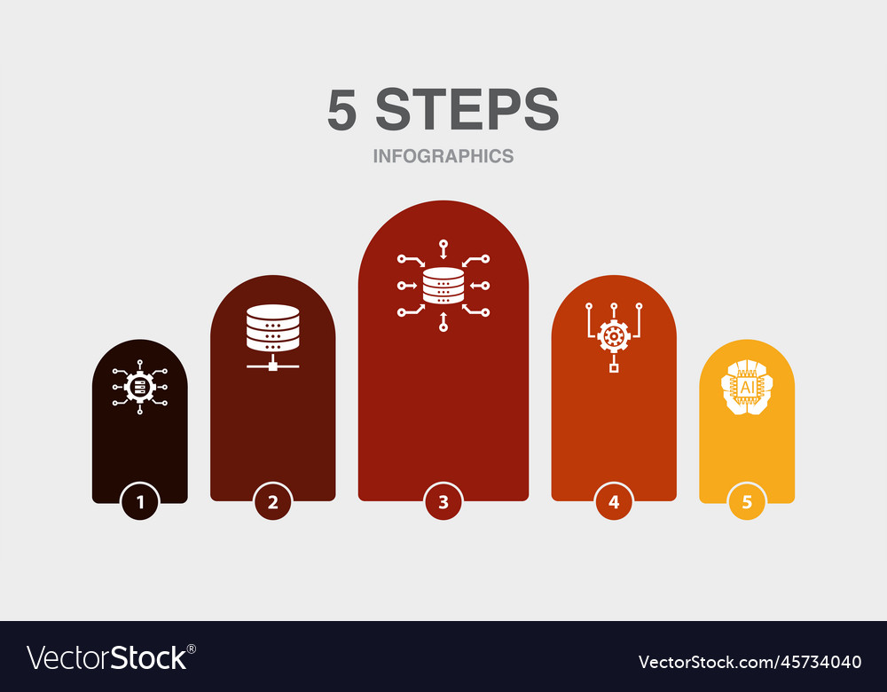 Big Data Database Aggregation Algorithm Royalty Free Vector
