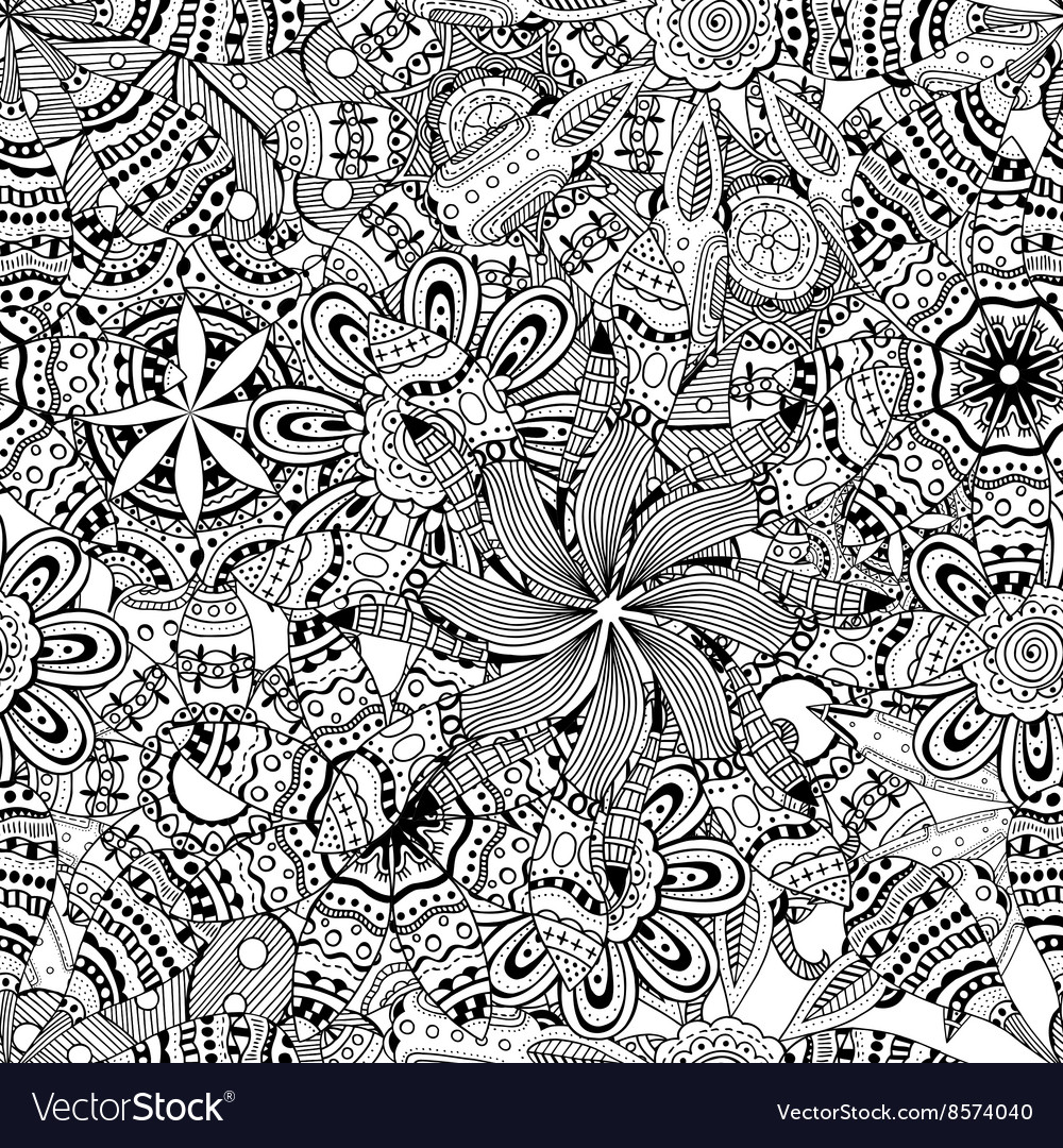 Doodle background pattern Royalty Free Vector Image