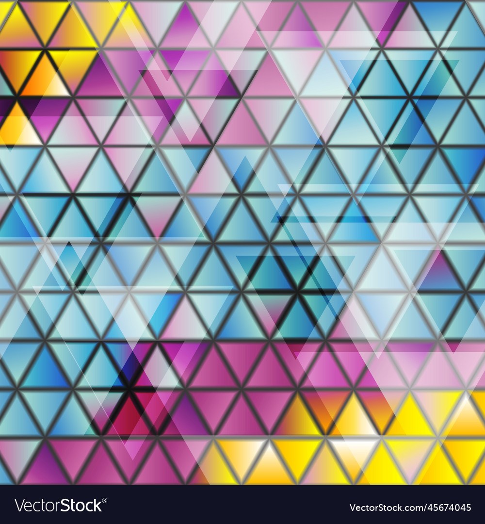 Abstract glossy triangles pattern Royalty Free Vector Image