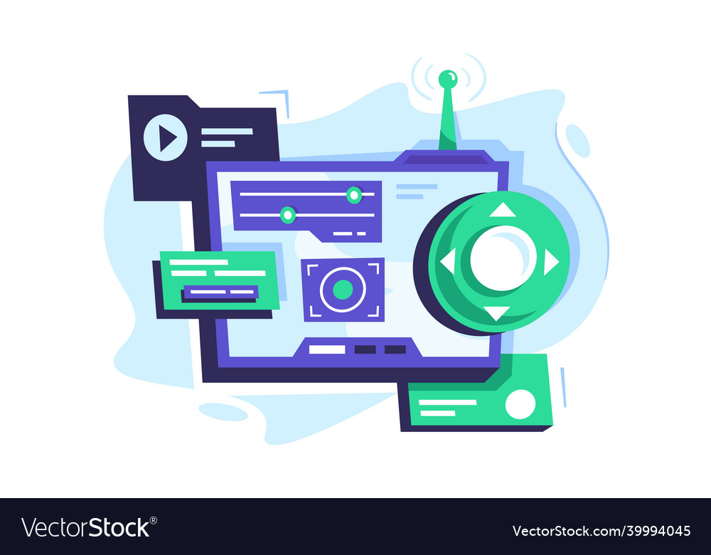 Dashboard admin panel with control Royalty Free Vector Image