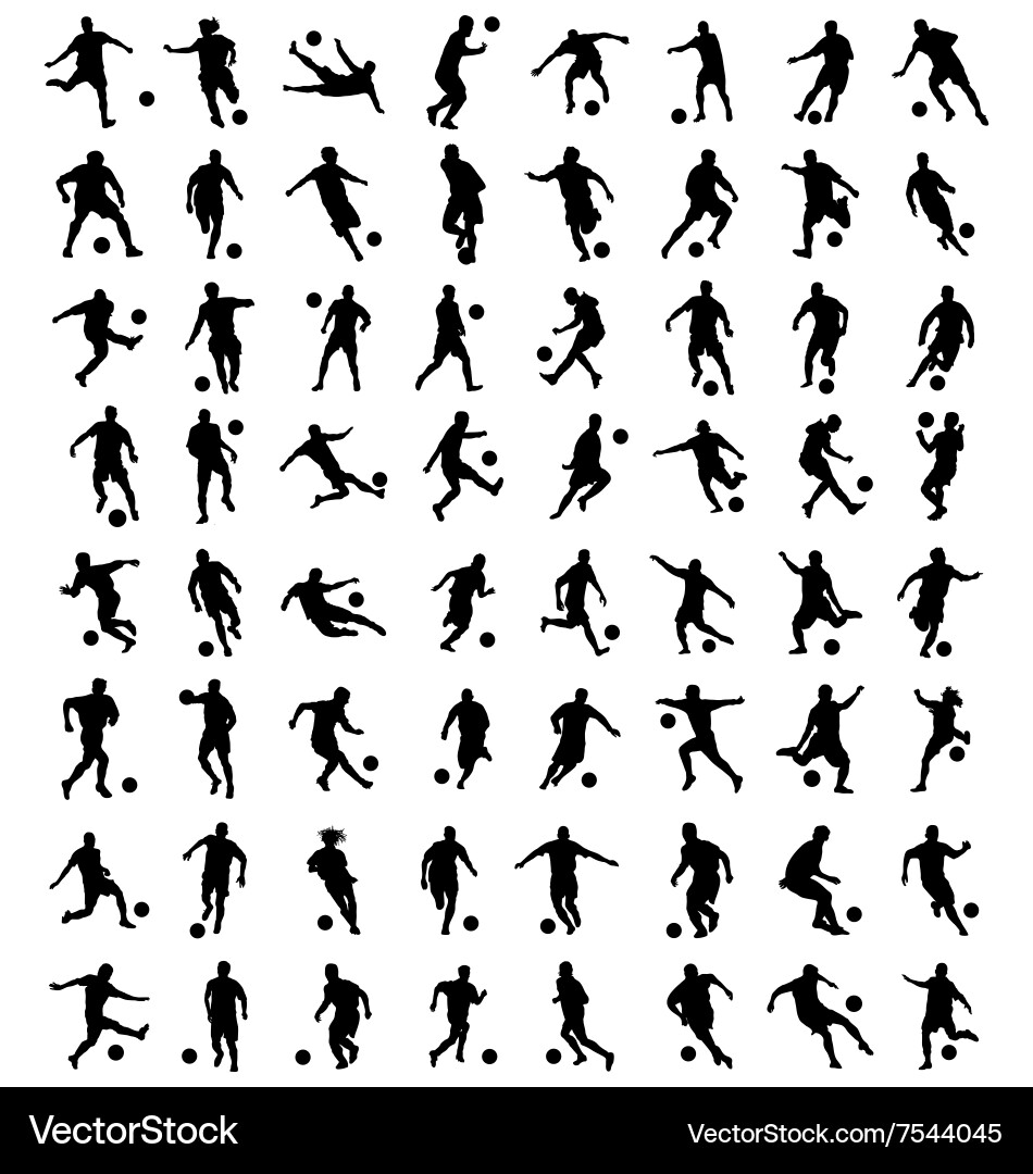 Football players Royalty Free Vector Image - VectorStock