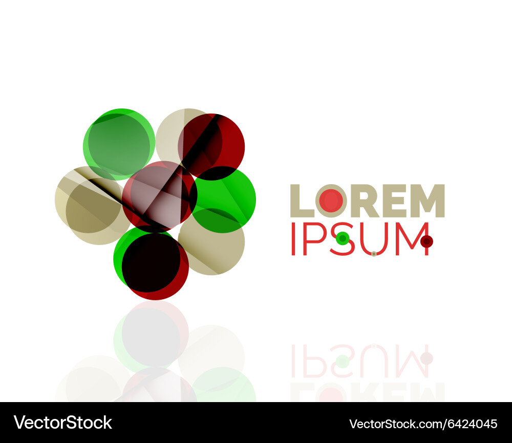 Logo abstract geometric business icon Royalty Free Vector