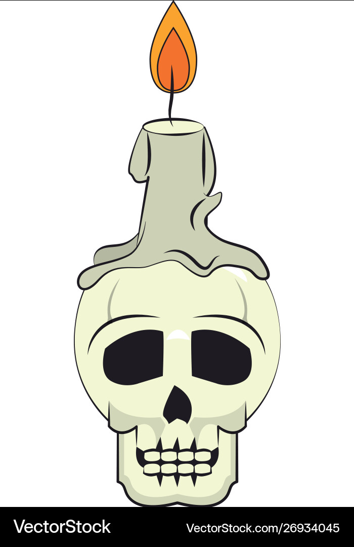 Skull dead human anatomy cartoon Royalty Free Vector Image