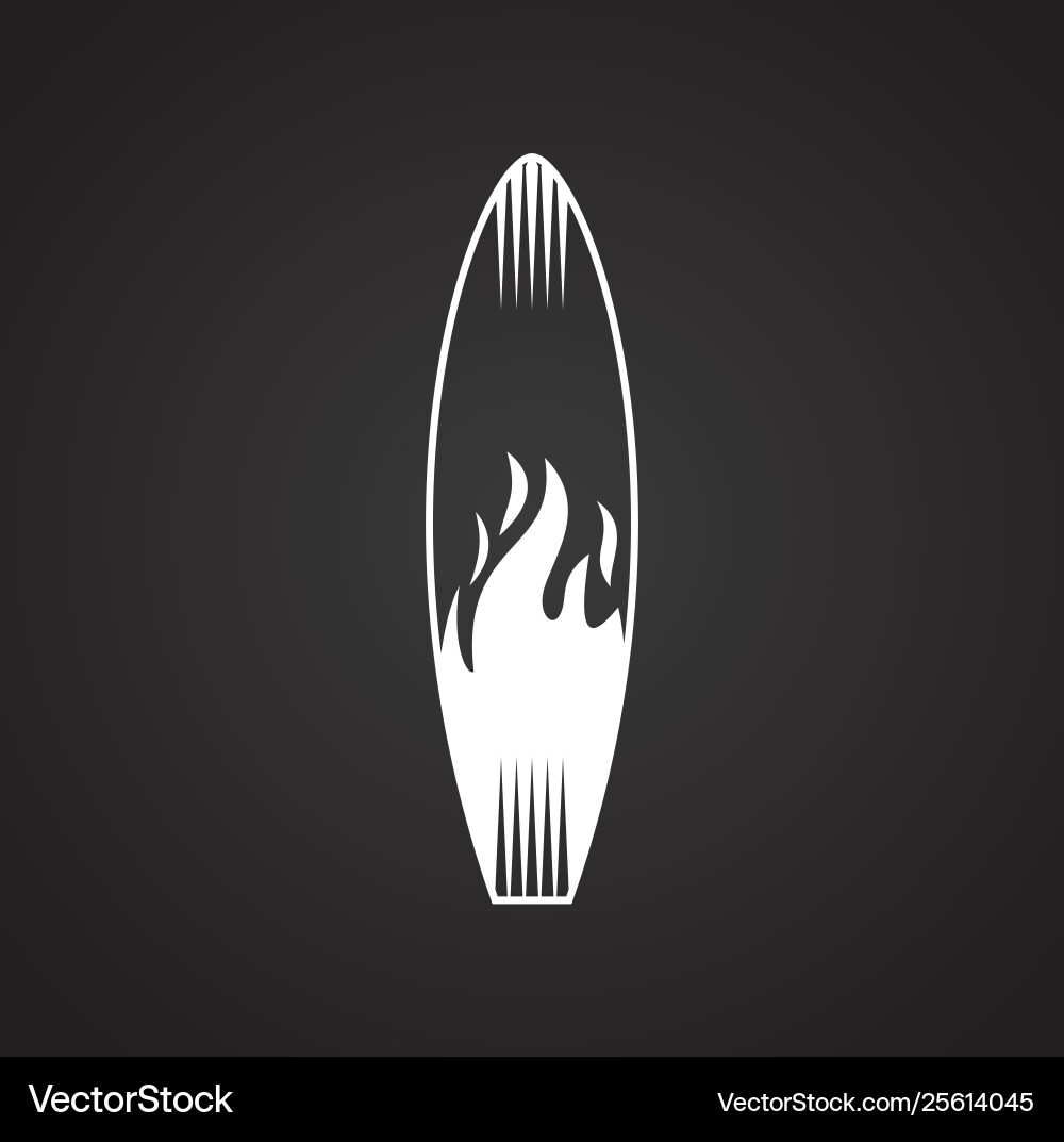 Surfboard icons on background for graphic and web Vector Image