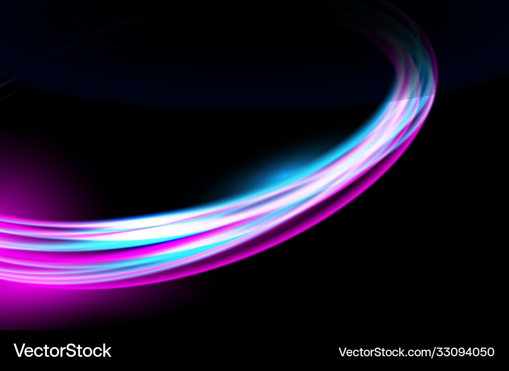 Abstract colorful light trails with motion blur Vector Image