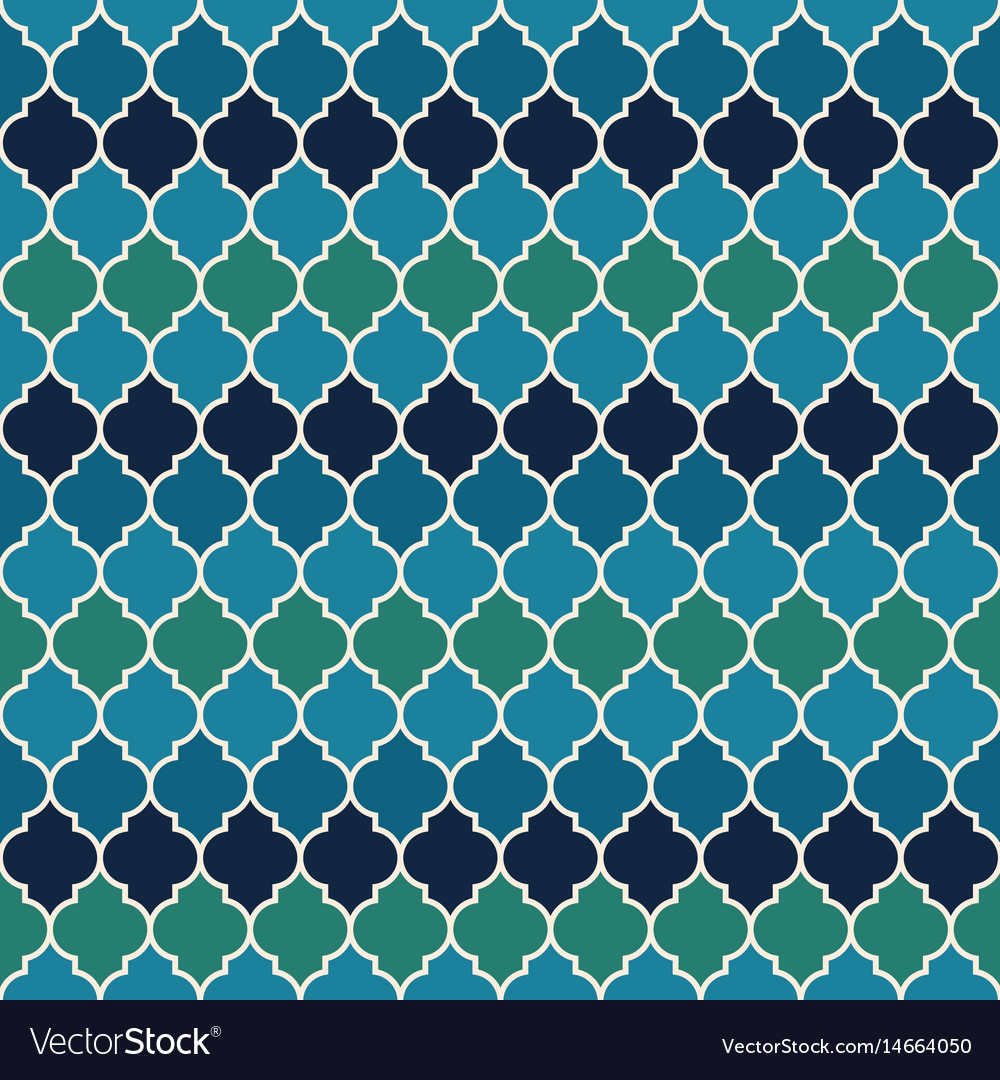 Flat moroccan seamless pattern Royalty Free Vector Image