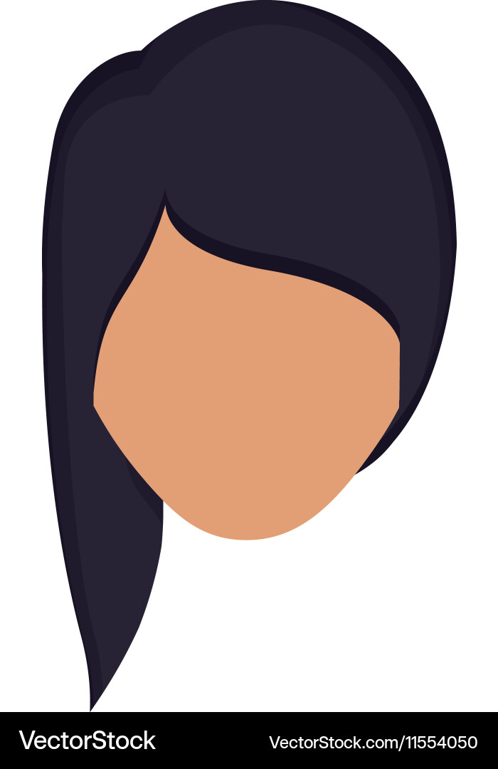 Isolated woman head design Royalty Free Vector Image