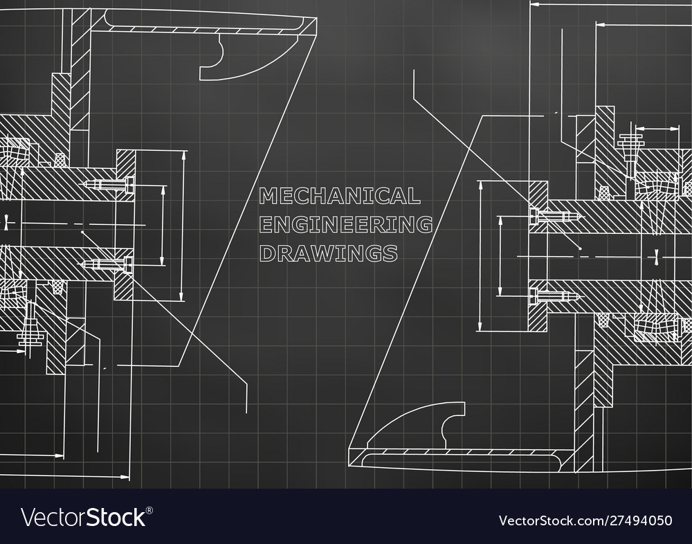 Mechanical engineering technical backgrounds Vector Image