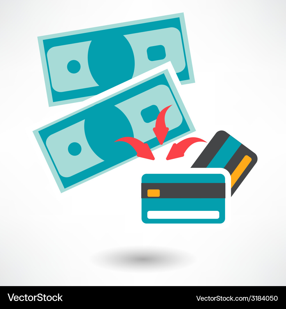 Pay by credit card icon Royalty Free Vector Image