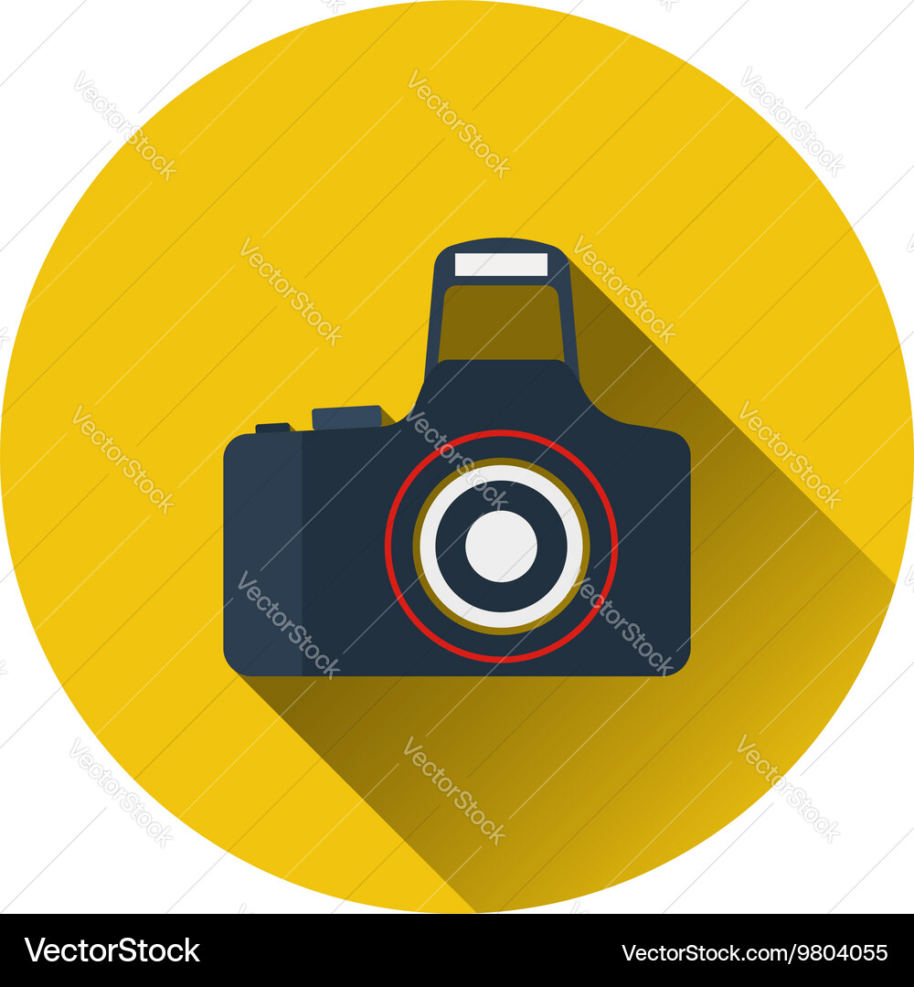 Icon of photo camera Royalty Free Vector Image