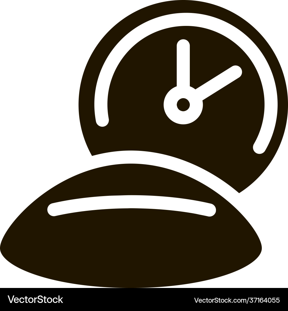 Long lens wear icon glyph Royalty Free Vector Image