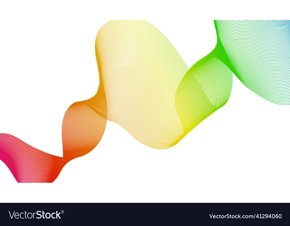 Abstract backdrop with wave gradient lines Vector Image