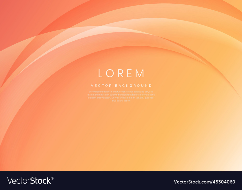 Abstract background orange gradient layer circles Vector Image