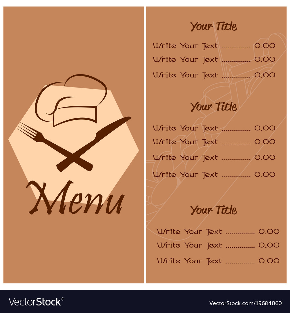 Abstract menu presentation Royalty Free Vector Image