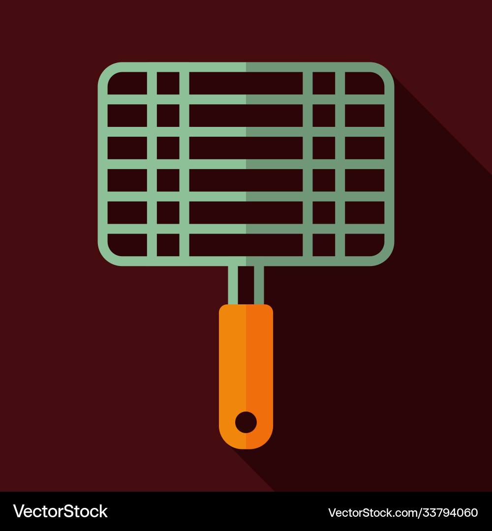 Barbecue grill steel grid icon Royalty Free Vector Image