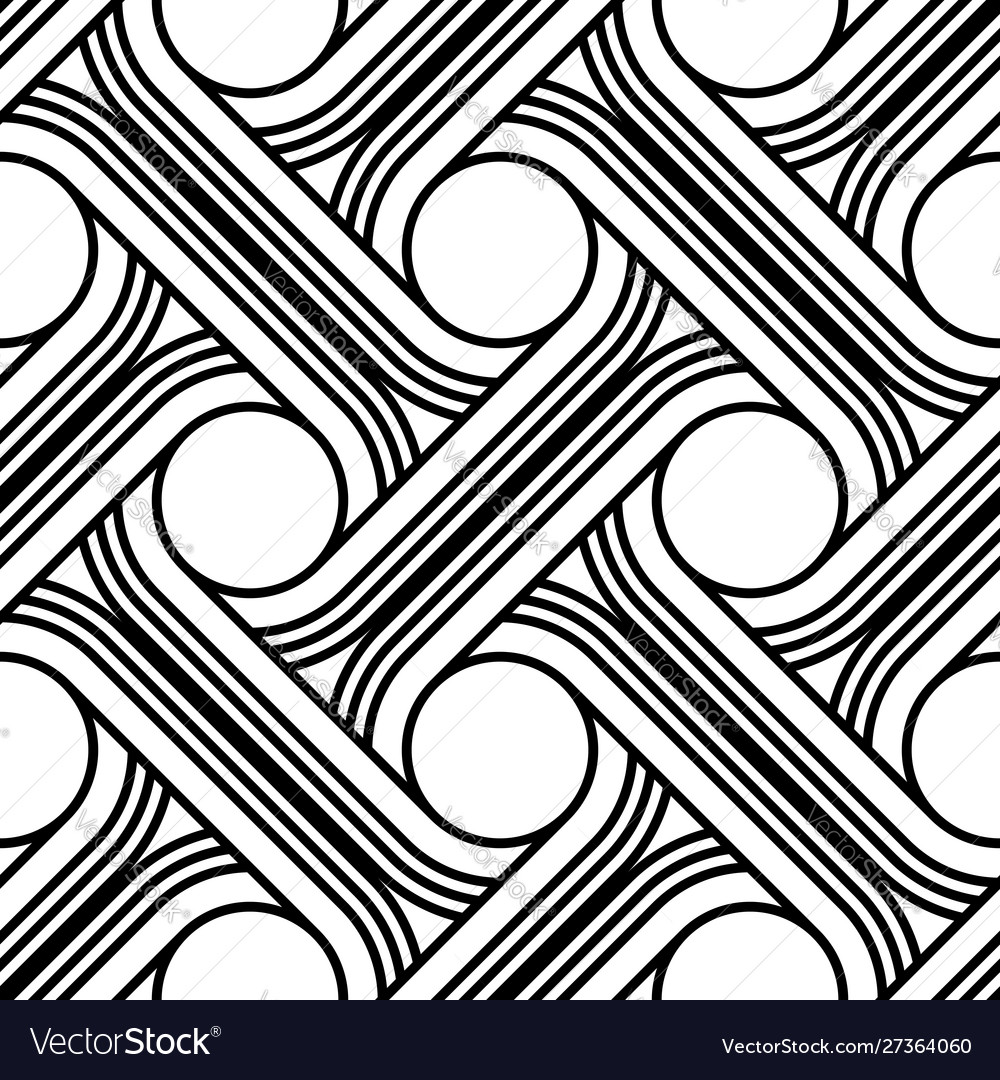 Design seamless interlaced pattern Royalty Free Vector Image