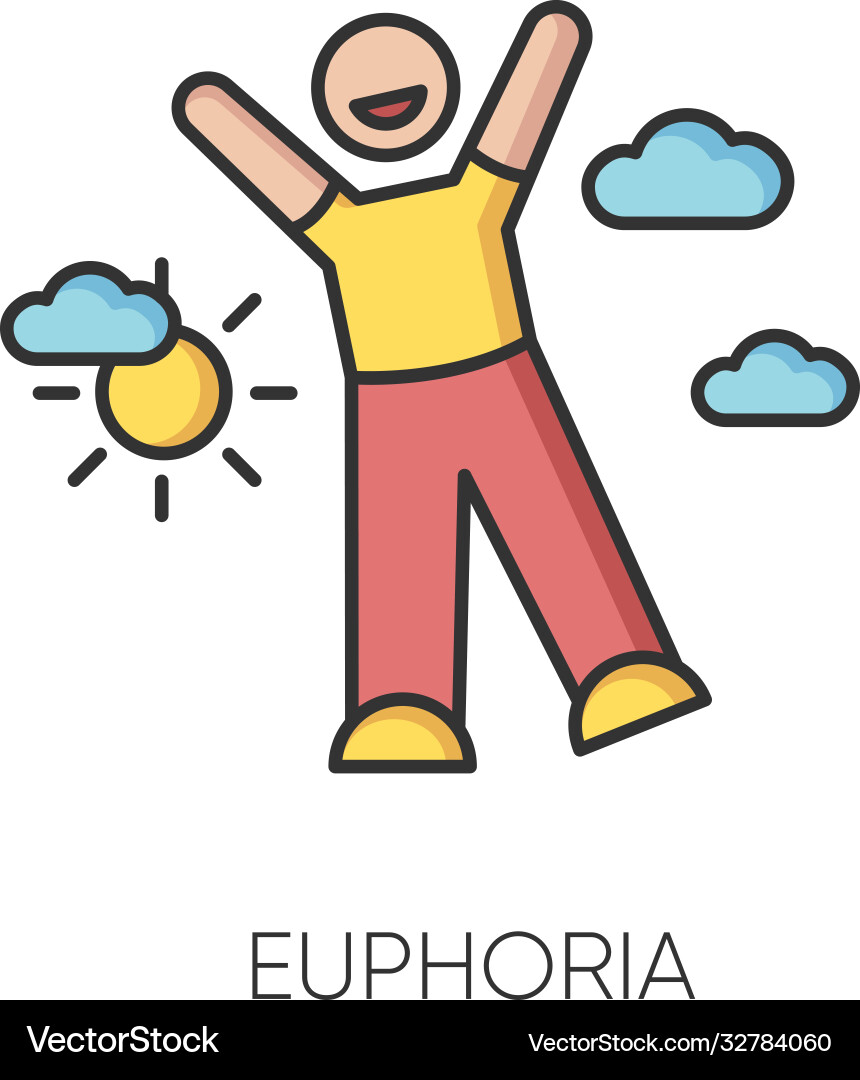 Euphoria rgb color icon Royalty Free Vector Image