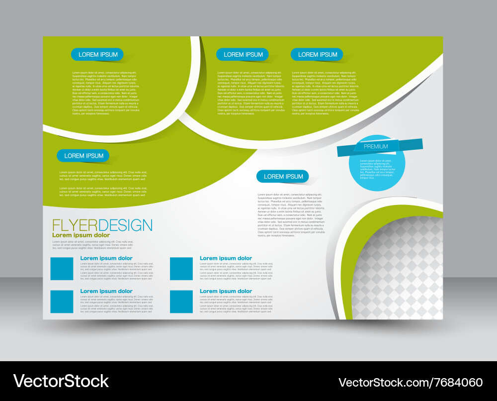 Flyer brochure magazine cover template design Vector Image