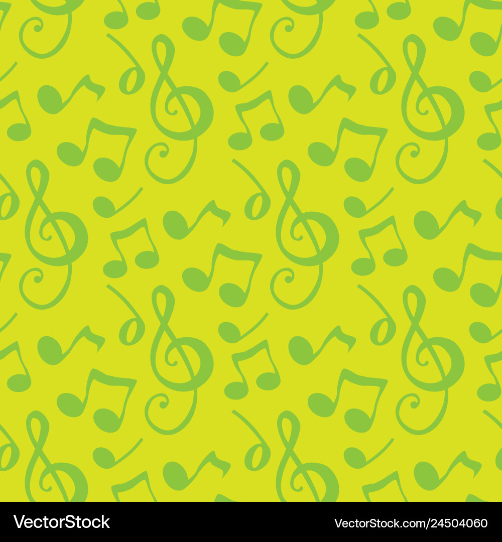 Music notes pattern Royalty Free Vector Image - VectorStock