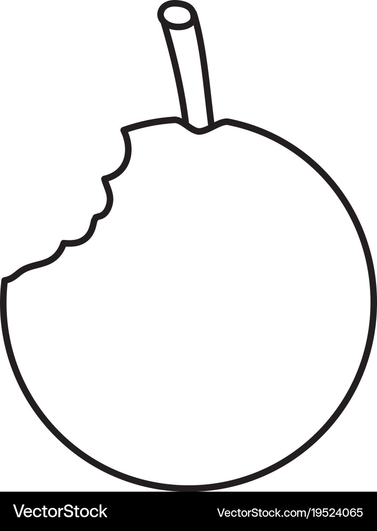 Orange fresh food bitted fruit Royalty Free Vector Image