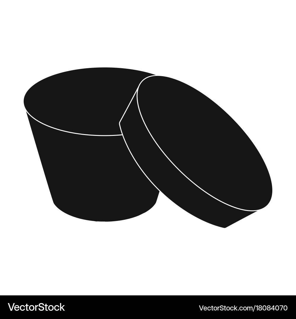 Box packing paper and other web icon in black Vector Image