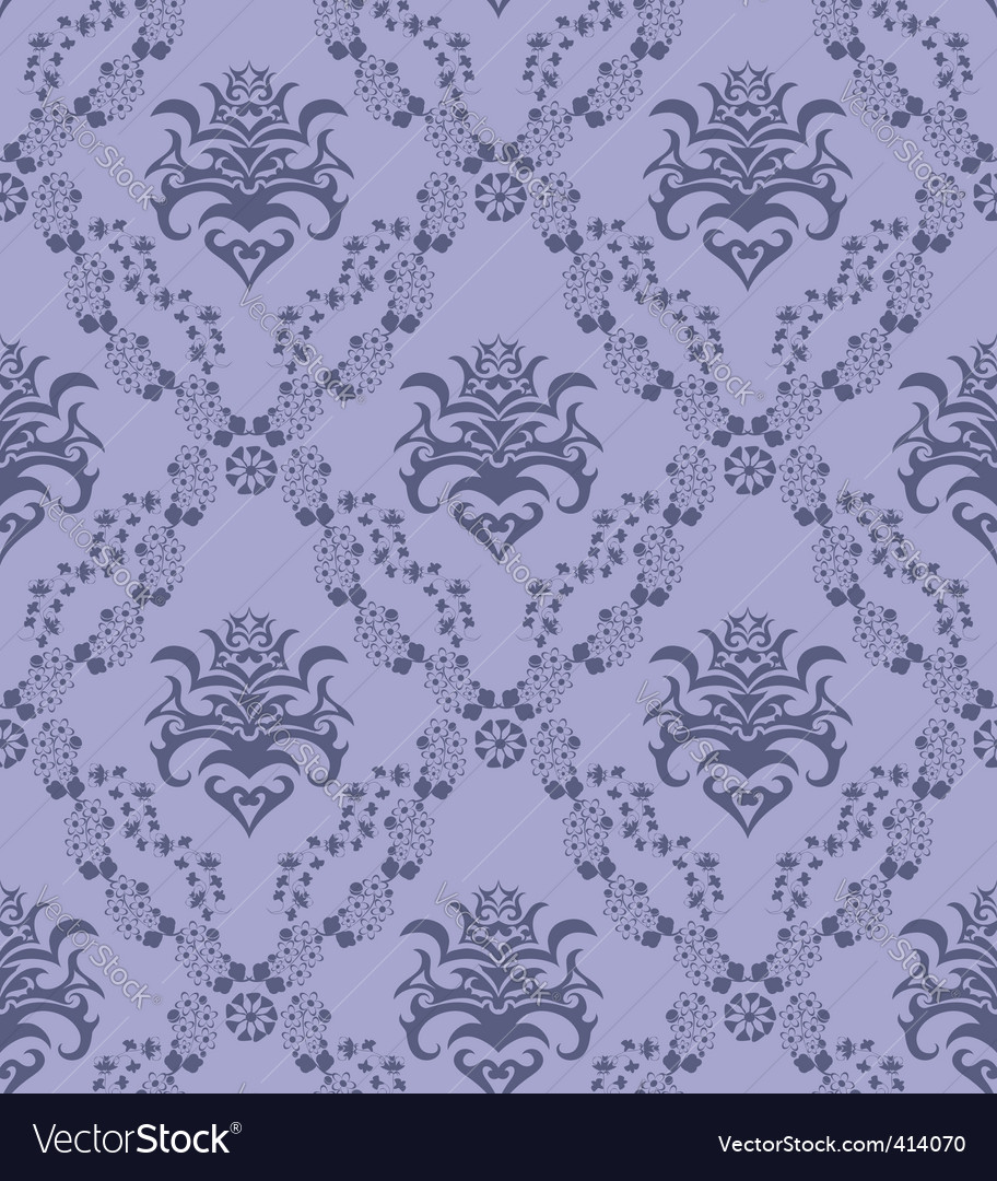 Damask pattern Royalty Free Vector Image - VectorStock