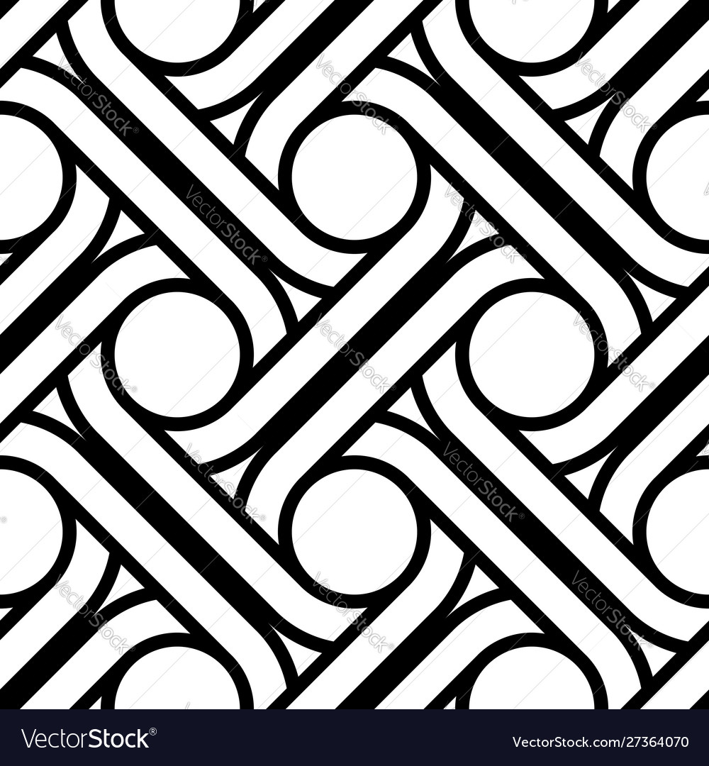 Design seamless interlaced pattern Royalty Free Vector Image