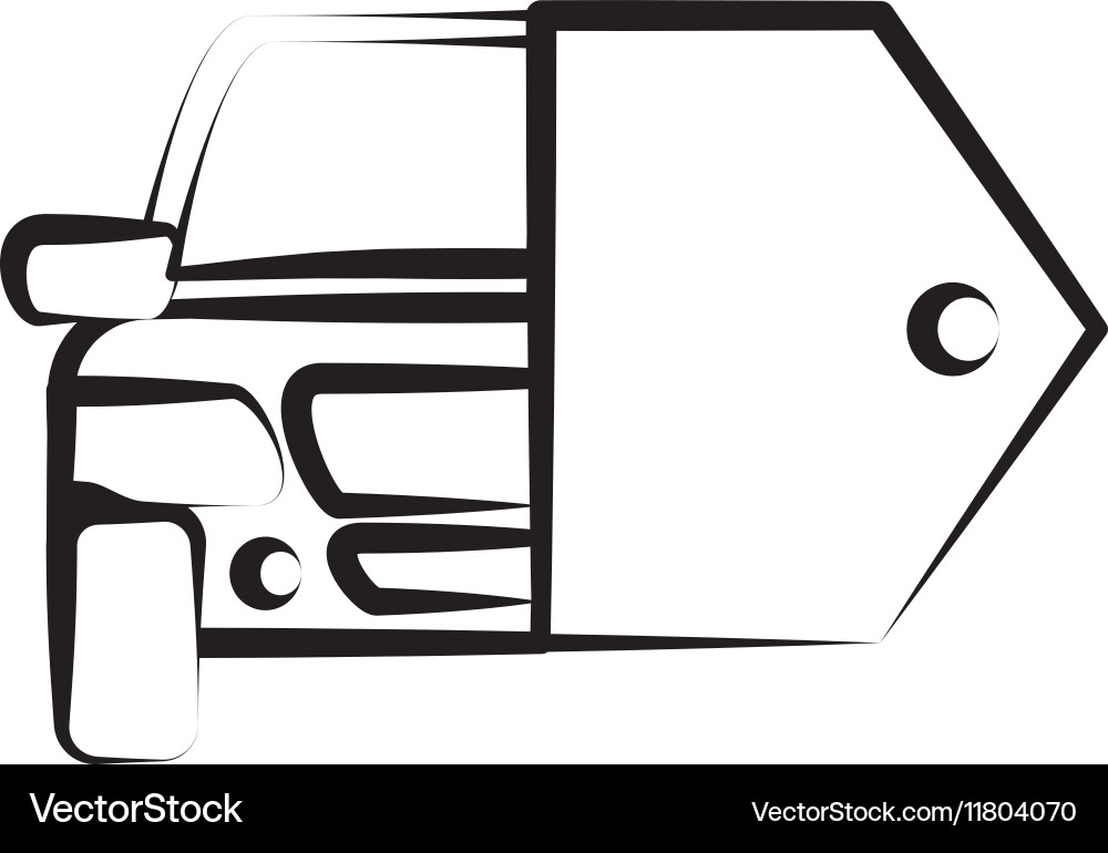 Hand drawing car key sketch Royalty Free Vector Image