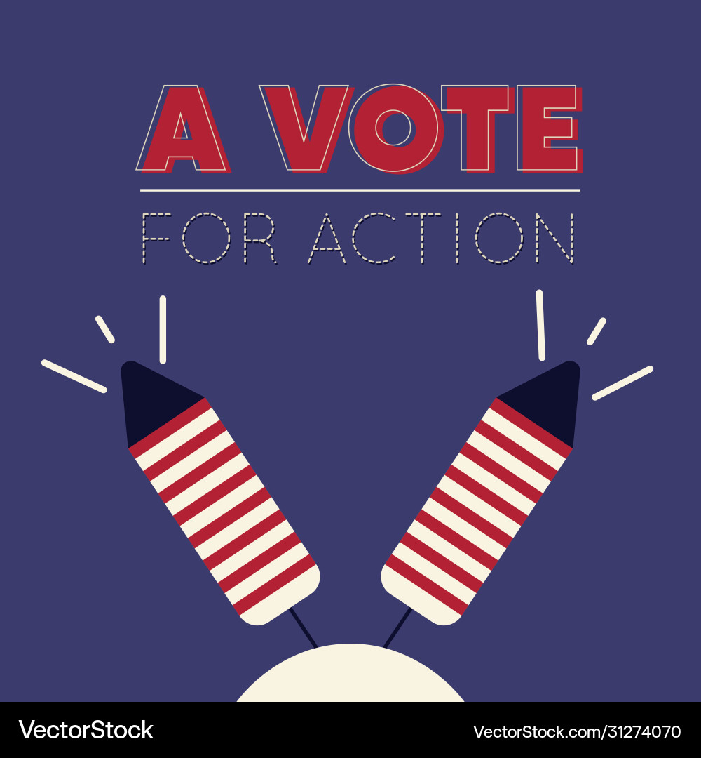 United states elections poster Royalty Free Vector Image