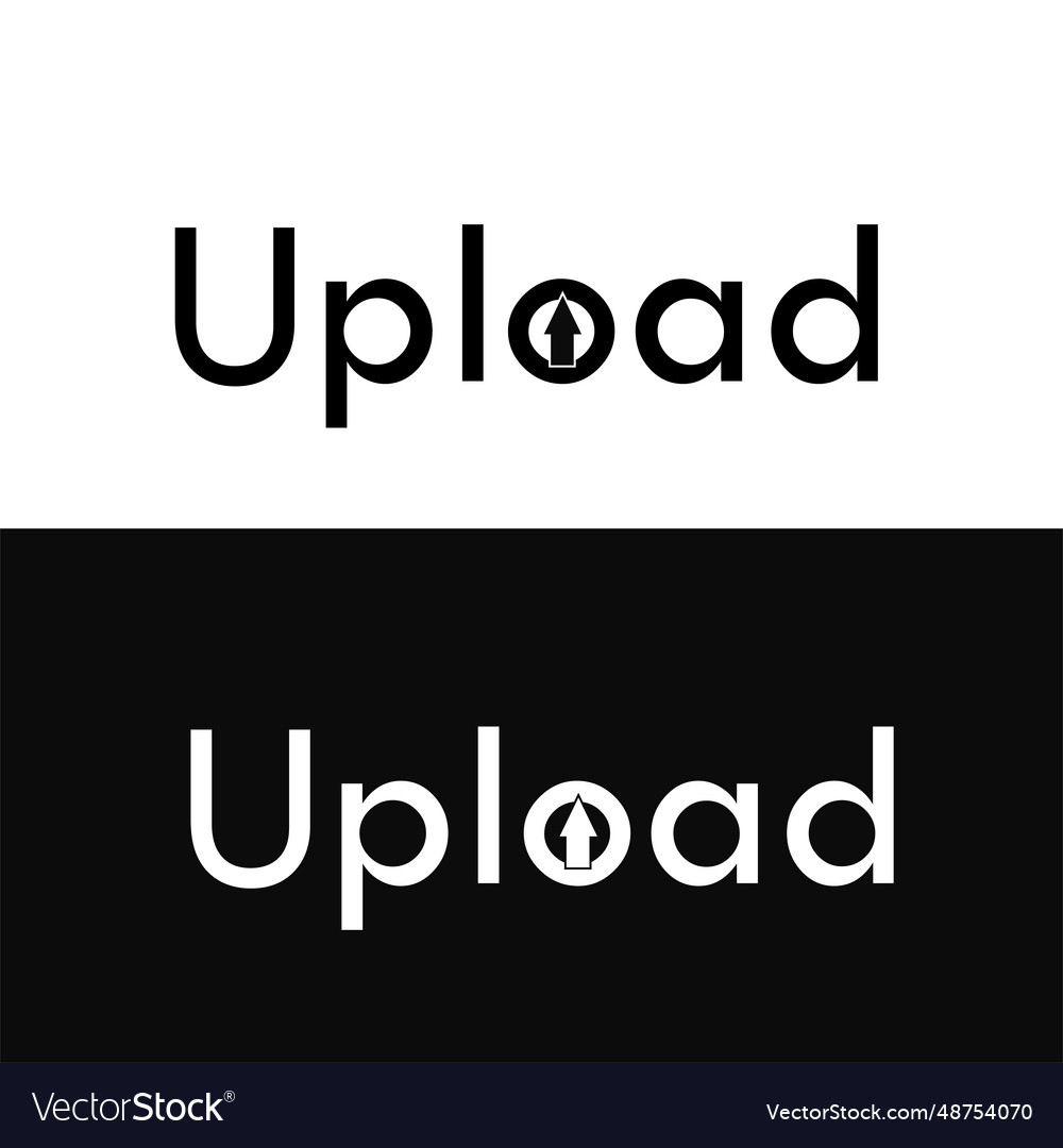 Upload logo Royalty Free Vector Image - VectorStock