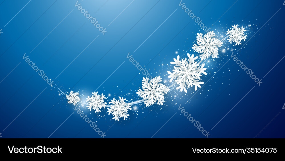 Christmas and winter design snowflake snow Vector Image