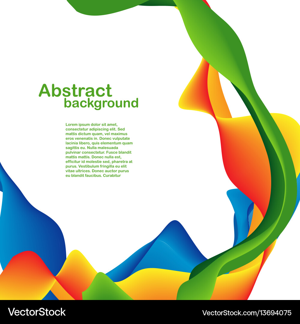 Color shapes and lines Royalty Free Vector Image