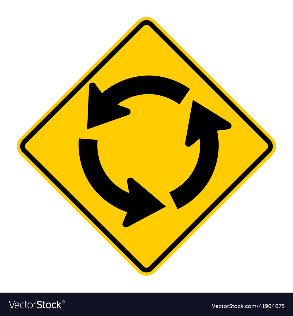 Roundabout Royalty Free Vector Image - VectorStock