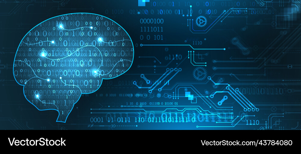 Abstract background on the theme of artificial Vector Image