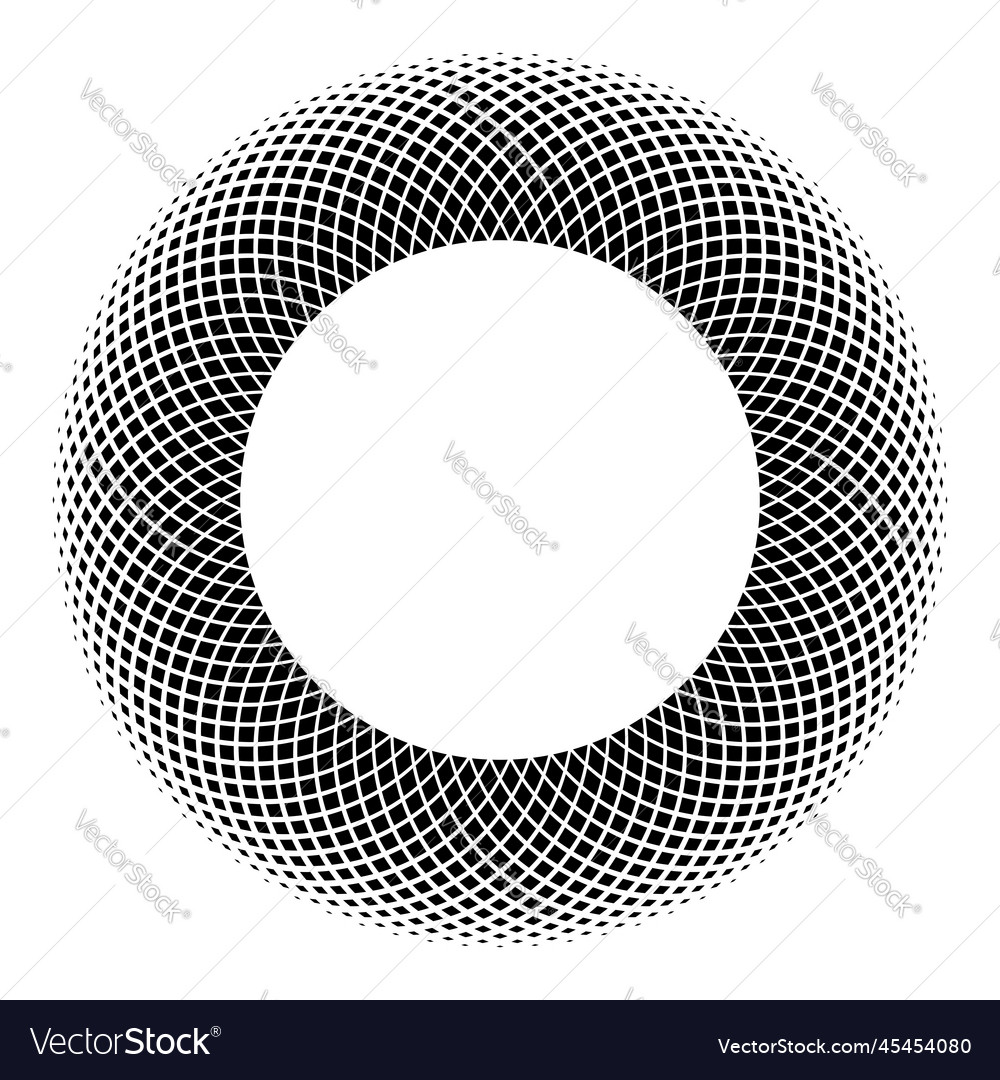 Circle pattern for round frame Royalty Free Vector Image