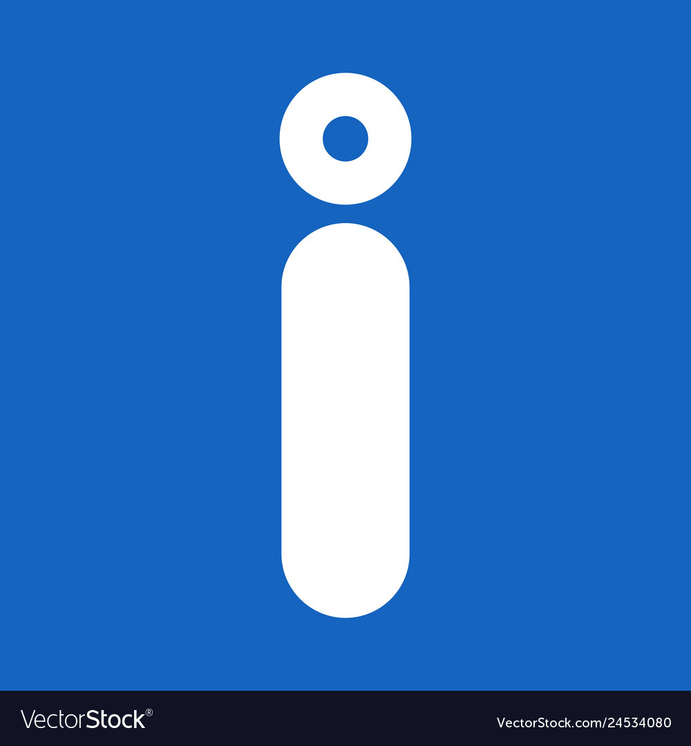 Info icon Royalty Free Vector Image - VectorStock