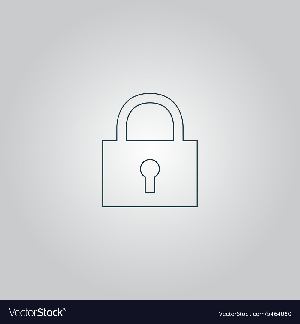 Lock pad icon Royalty Free Vector Image - VectorStock